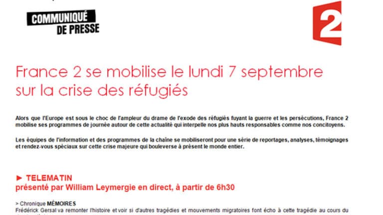 France 2 met le paquet sur la crise des « réfugiés » | Ojim.fr