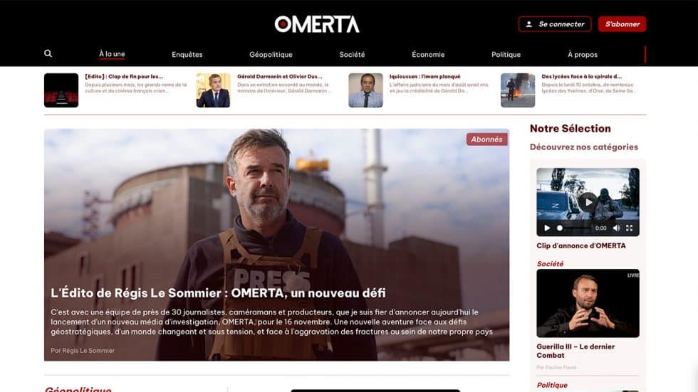 Lancement du nouveau media Omerta : découvrir avant de juger | Ojim.fr