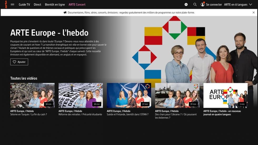 « Arte Europe - l’hebdo » : la chaîne franco-allemande à l’assaut du ...